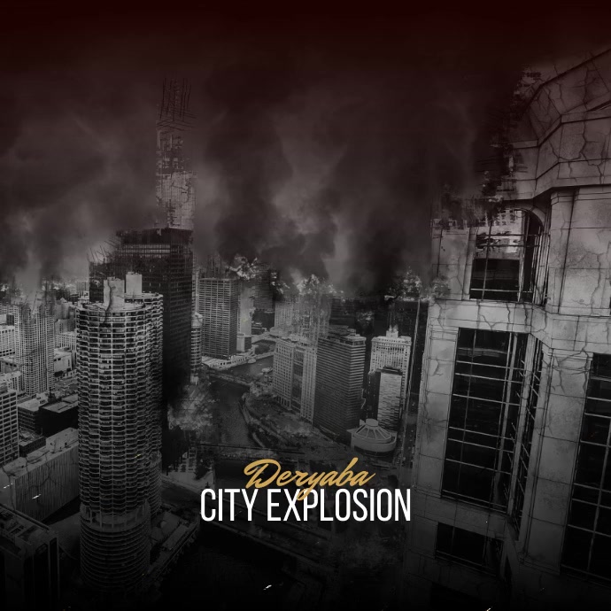 City Explosion Instagram Video Album Cover Template | PosterMyWall