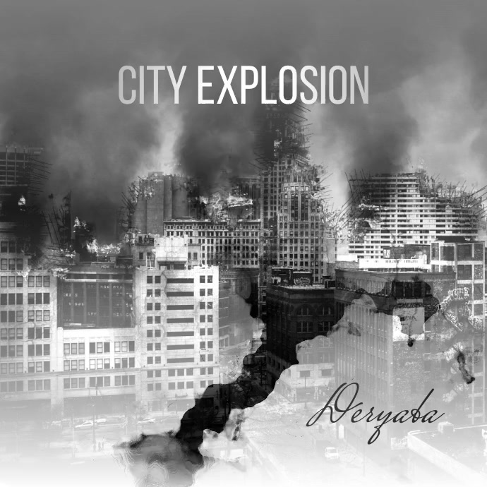 City Explosion Instagram Video Album Cover Template | PosterMyWall