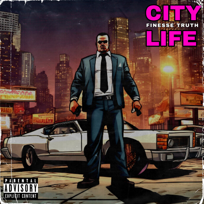 City life, album cover template | PosterMyWall