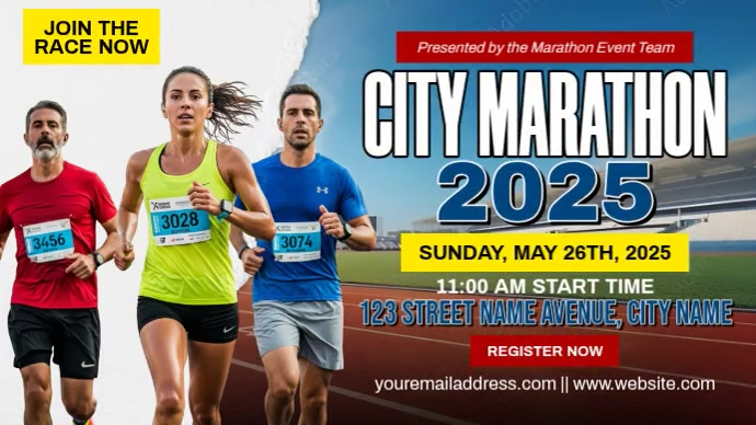 City Marathon Ads Template | PosterMyWall