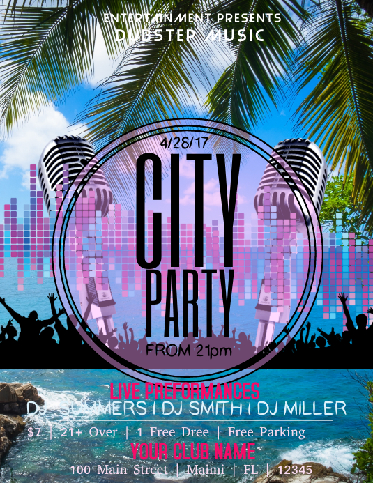 City Party Template | PosterMyWall