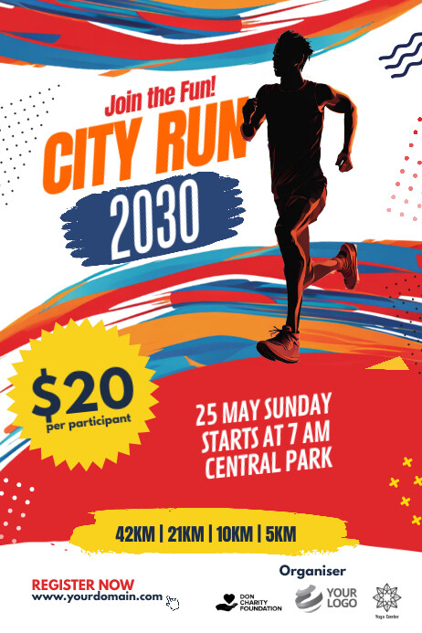 City Run Flyer Poster Template | PosterMyWall