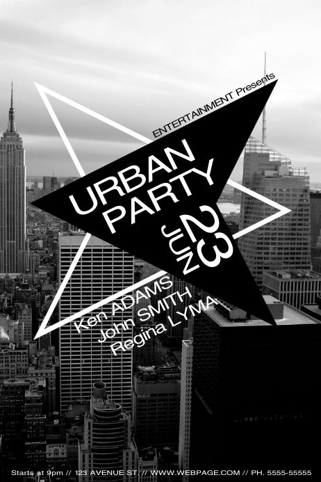 City Urban Party Flyer Template | PosterMyWall