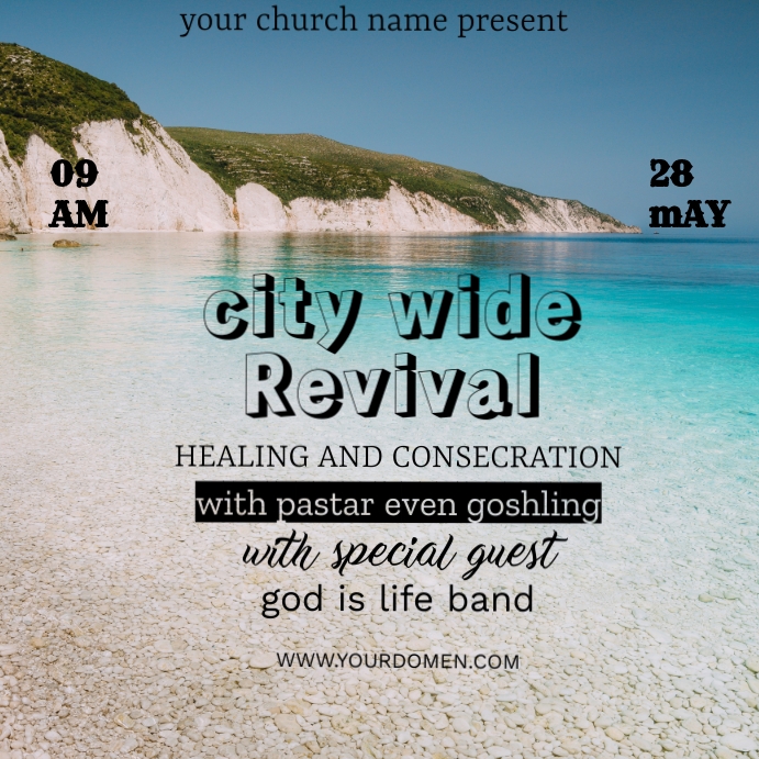 Plantilla de City wide revival | PosterMyWall