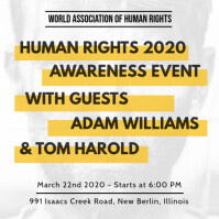 Yellow Civil Rights Ad Template | PosterMyWall