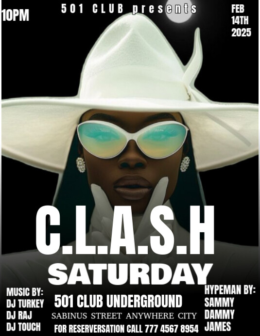 Copy of Clash Saturday | PosterMyWall