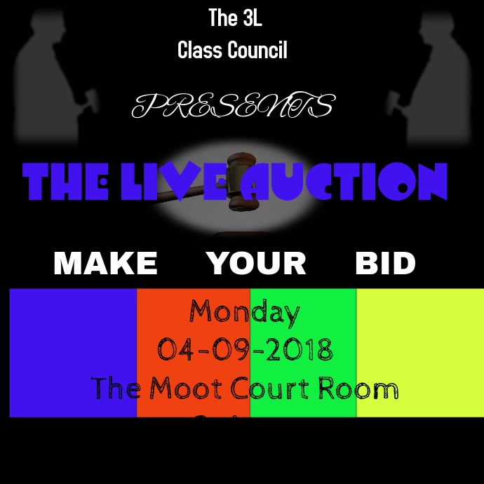 Class Auction Template | PosterMyWall