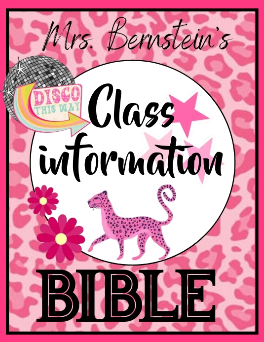 class information sub binder divider page (1) Template | PosterMyWall