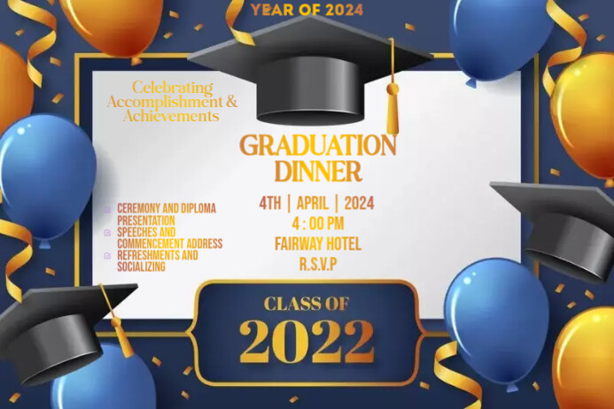 Class of 2022 Graduation Template | PosterMyWall