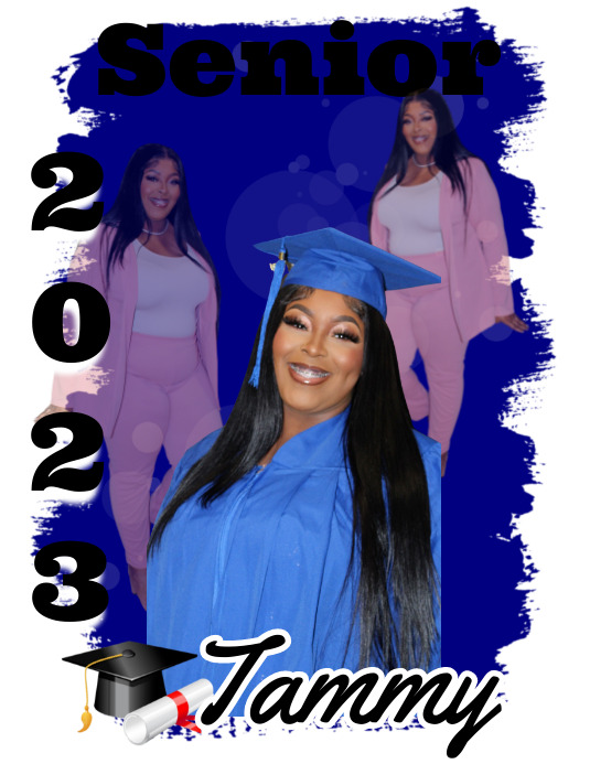 Class of 2023 | Blue | Senior|Grad PNG (1) Template | PosterMyWall