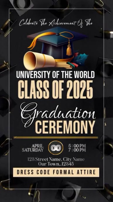 Class of 2025: The Grand Walk Template | PosterMyWall