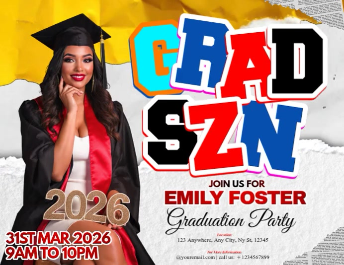 Class of 2026 Let’s Celebrate Template | PosterMyWall