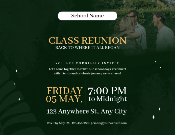 Class Reunion Flyer Template | PosterMyWall