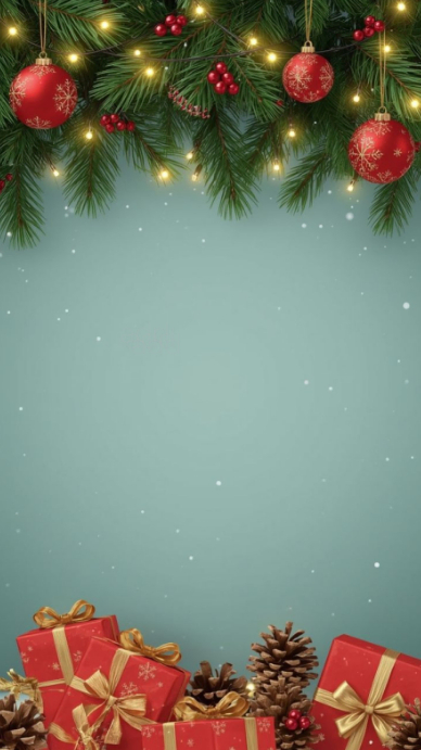 Classic Christmas frame Template | PosterMyWall