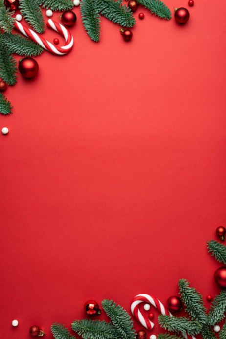 Classic Christmas red holiday greeting frame Template | PosterMyWall