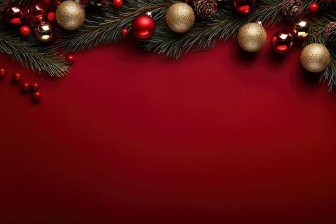 Plantilla de Classic Christmas top border | PosterMyWall