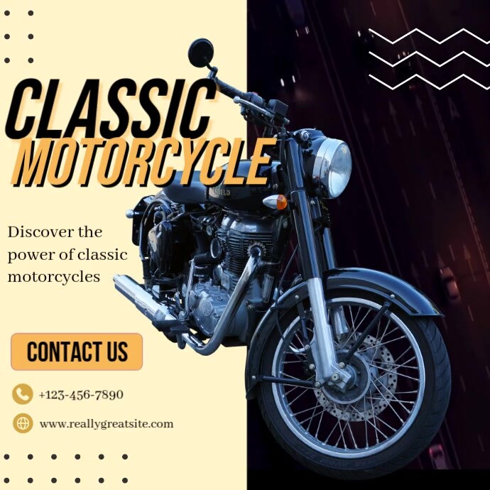 Classic Motorcycle Offer Template | PosterMyWall