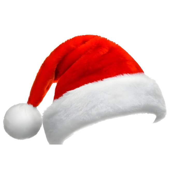 Copy of Classic Red Santa Hat with White Trim | PosterMyWall