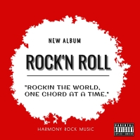 Rock Music Album Cover template design | PosterMyWall