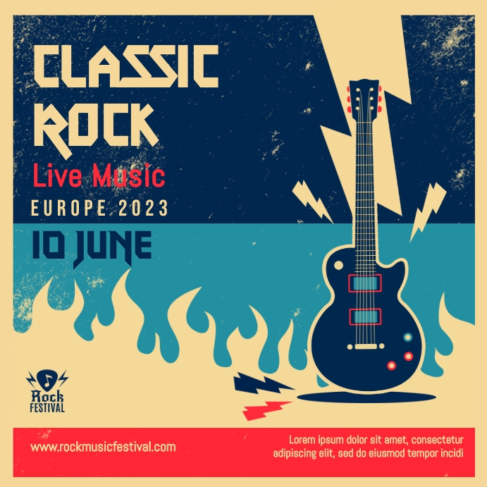 Copy of Classic Rock Instagram Ads | PosterMyWall