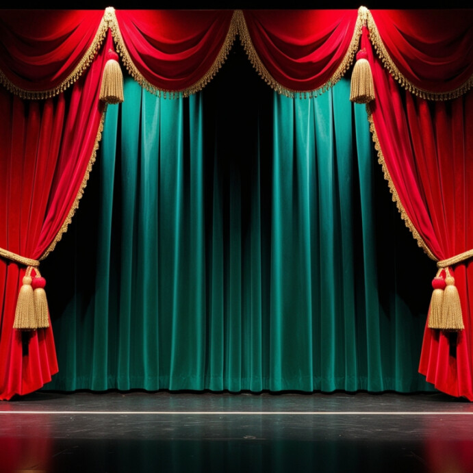Classic showtime curtain Template | PosterMyWall