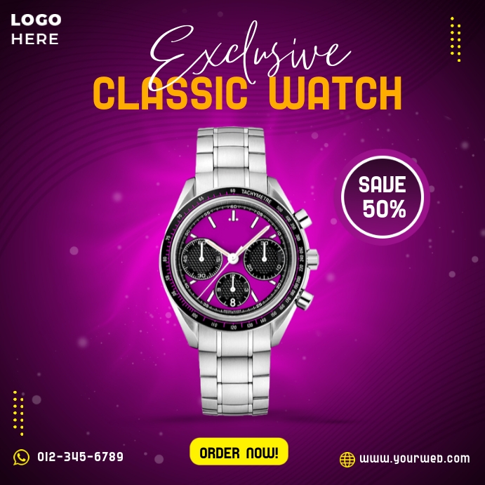 Copy of Classic Watch | PosterMyWall