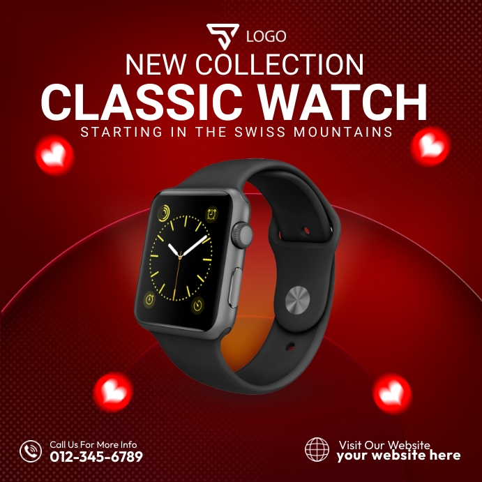 Classic Watch Template | PosterMyWall