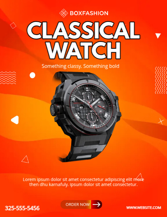 Plantilla de Classic Watch Flyer | PosterMyWall