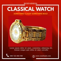 white classical watch Template | PosterMyWall