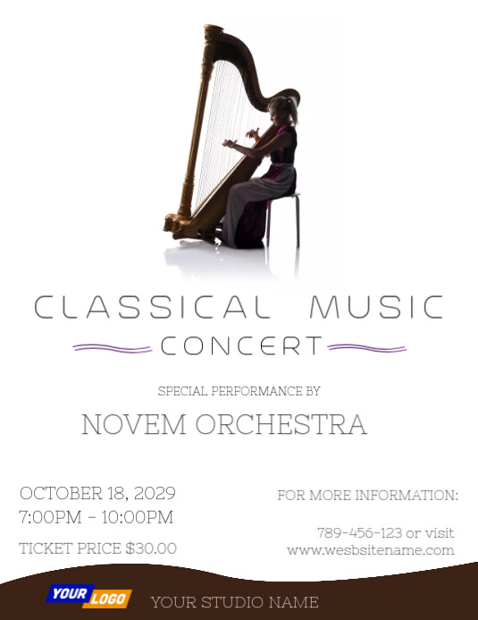Classical Music Concert Flyer Template | PosterMyWall