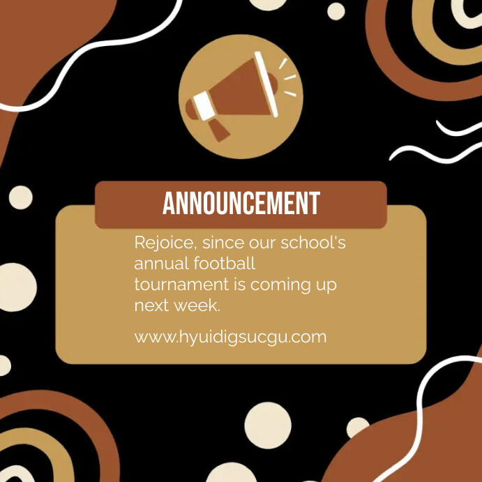 Classroom Announcement Template | PosterMyWall