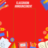 Classroom Announcement Template | PosterMyWall