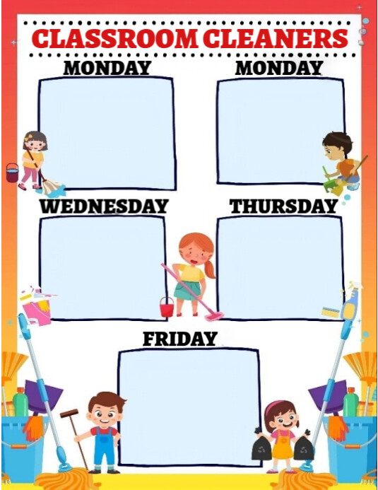 Classroom cleaners flyer Template | PosterMyWall