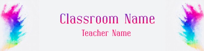 Classroom Header Template | PosterMyWall