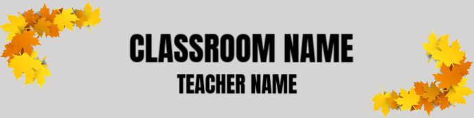 Classroom Header Template | PosterMyWall