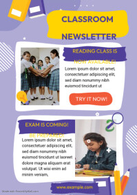 Classroom Newsletter Flyer Template | PosterMyWall