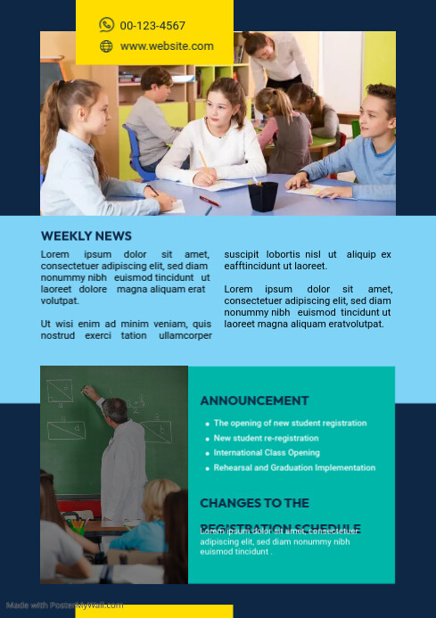 Copy of Classroom Newsletter Template | PosterMyWall