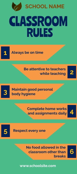 Classroom Rules Template | PosterMyWall