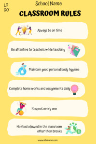 Classroom Rules Template | PosterMyWall