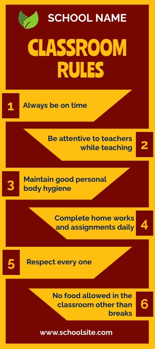 Classroom Rules New Template | PosterMyWall