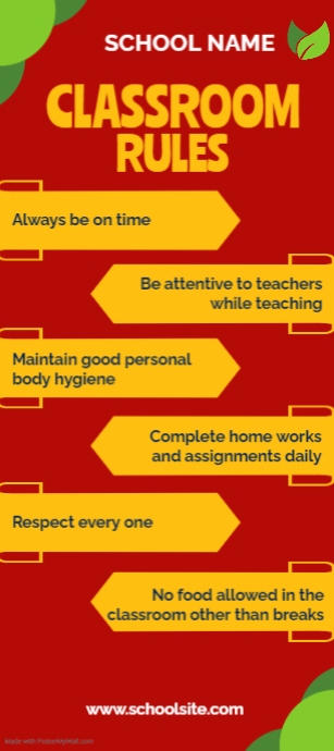Classroom Rules_2 Template | PosterMyWall