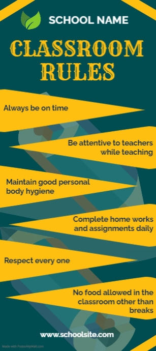 Classroom Rules_3 Template | PosterMyWall