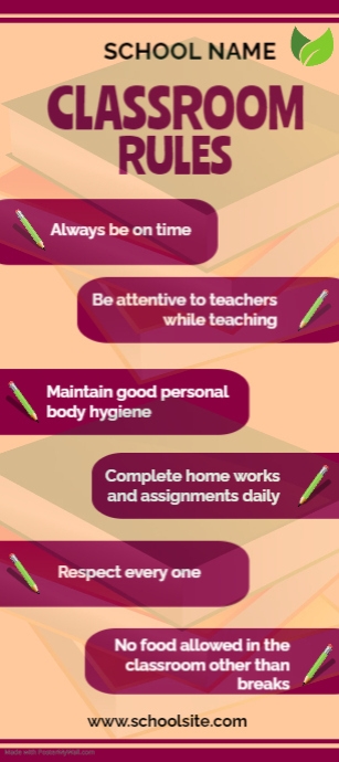 Copy of Classroom Rules_5 | PosterMyWall