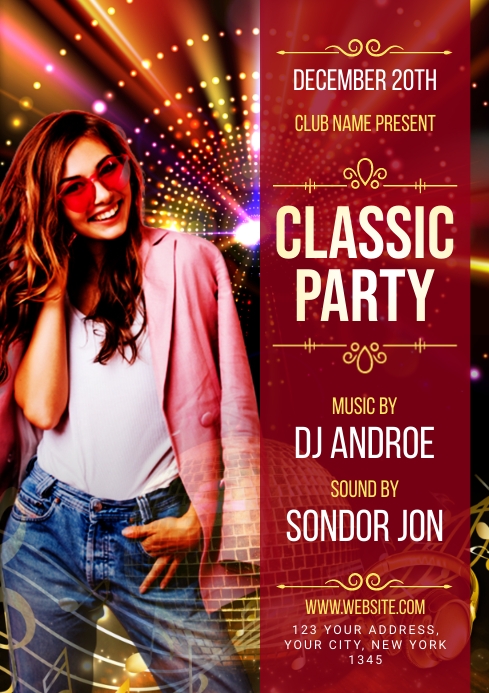 Classy Party FLyer Template | PosterMyWall