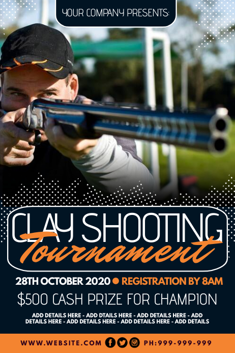 Copy of Clay Shooting Poster | PosterMyWall
