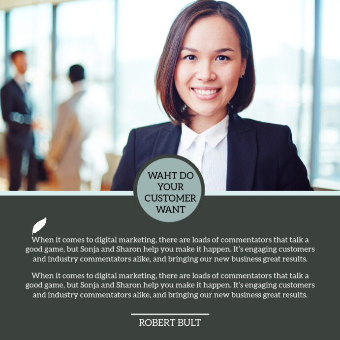 Clean and Modern Testimonials Template | PosterMyWall