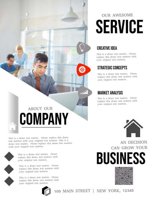 Clean Business Template | PosterMyWall