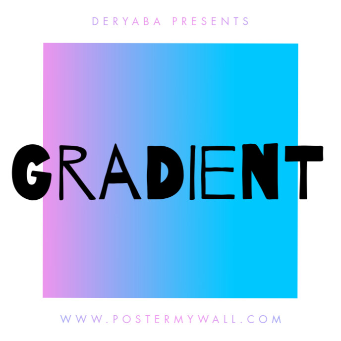 Copy of Clean Gradient CD Cover Art Template | PosterMyWall