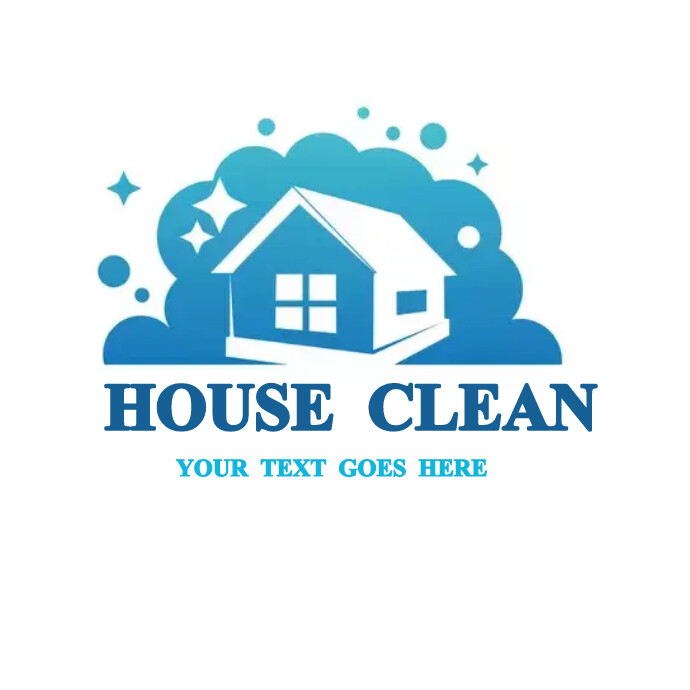 Clean house logo, cleaning services logo Template | PosterMyWall