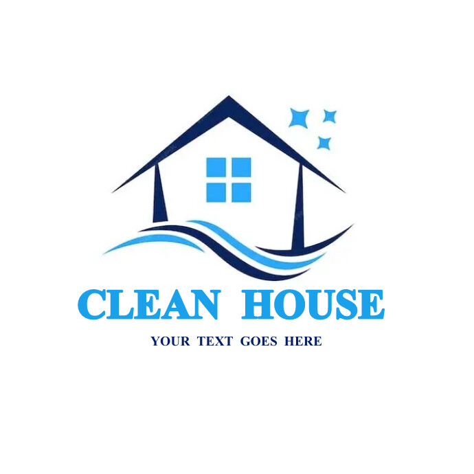Clean house logo, cleaning services logo Template | PosterMyWall